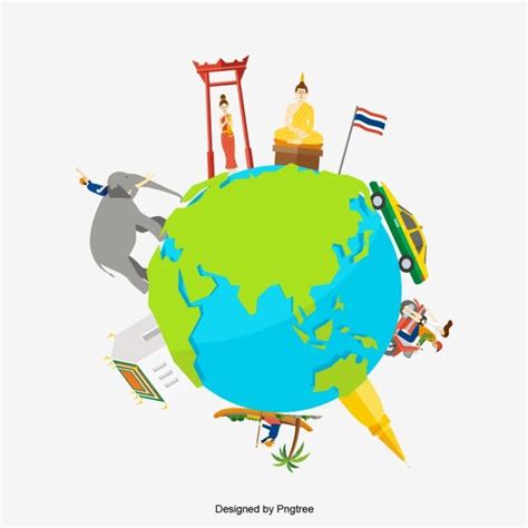 รูปการออกแบบการท่องเที่ยวในประเทศไทย Png การเดินทาง ประเทศไทย