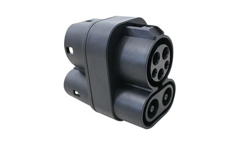 125a 500v Ev Charging Cable Adapter Ccs2 To Ccs1 Adapter Black