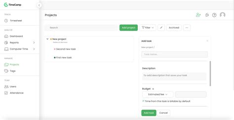Time Tracking With Timecamp Openproject