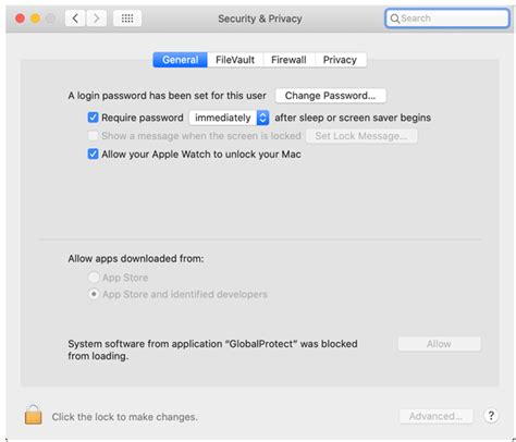 download and install the globalprotect app for macos