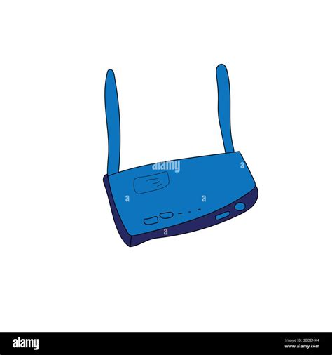 Hand Drawn Wireless Wi Fi Router Icon Stock Vector Image Art Alamy
