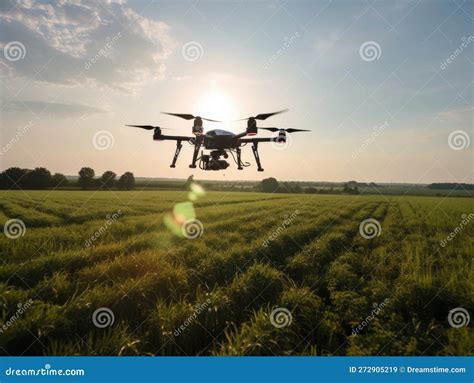 Drones Equipped With Multispectral Sensors Fly Over Crops Providing Farmers With Uptodate