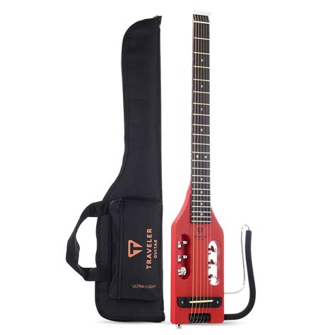 Traveler Guitar Ultra Light Vintage Red Acoustic Electric Guitar For