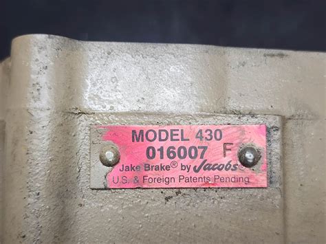 Cummins Engine Jake Brake Part 016007 For Sale Opa Locka Fl