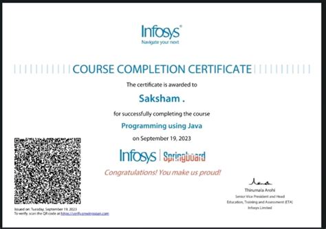 Programming Java Certification Saksham