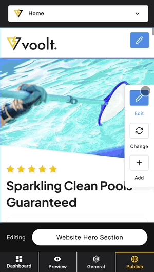 How To Edit Section Text And Image Voolt Help Center