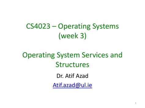 CS4023 Operating Systems