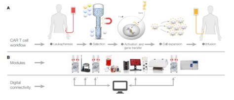 Autologous Car T Cell Manufacturing Using A Semiautomatic Closed