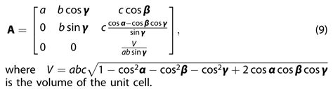 Crystallography Computing Lattice Coordinates Starting From Lengths