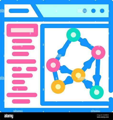 Knowledge Graph Seo Color Icon Vector Illustration Stock Vector Image