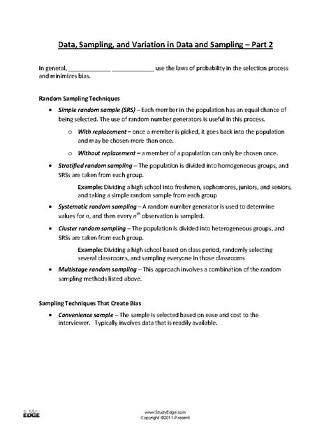 3 Open Stax Statistics Chapter 1 V6 Final Data Sampling And Variation In Data And Sampling