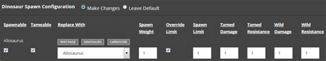 ARK Dino Spawn Configurations Survival Servers
