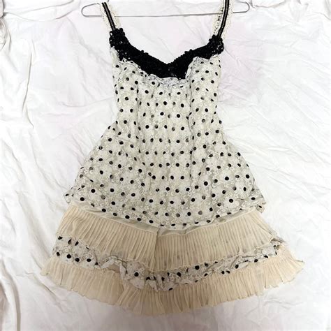 엑시즈팜 아이보리 도트 프릴 슬립 히메갸루 러블리 페어리 후루츠패밀리