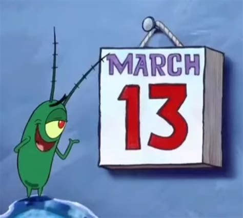 Happy March 13 R Spongebob