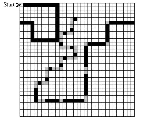 Path Of Food On The Toroidal Grid Used In The Ant Problem Simulated