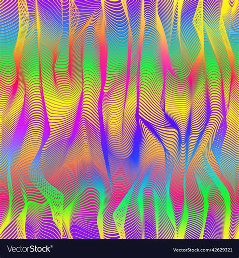 Colored Grid Lines Seamless Pattern Royalty Free Vector