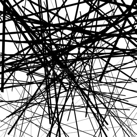 Geometric Art Of Random Intersecting Lines Abstract Chaotic Tex Stock