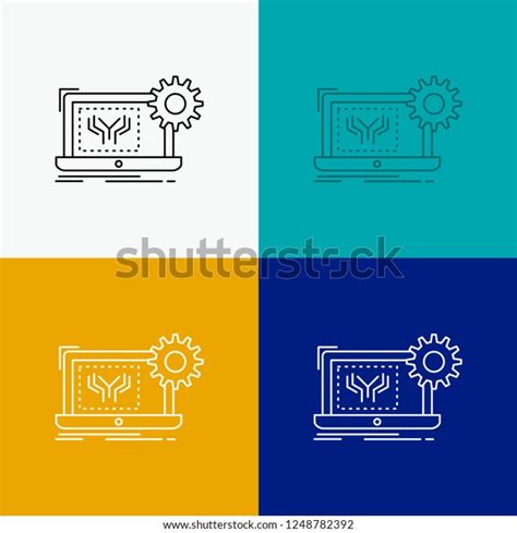 Blueprint Circuit Electronics Engineering Hardware Icon Stock Vector Royalty Free 1248782392
