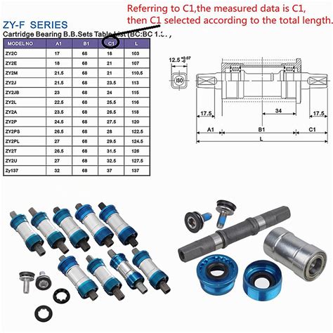 New Aluminum Mtb Road Bike Bicycle Bottom Central Bracket 68mm Multiple