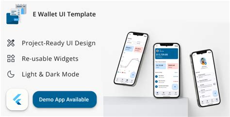 E Wallet App Ui Template Flutter Codemarket