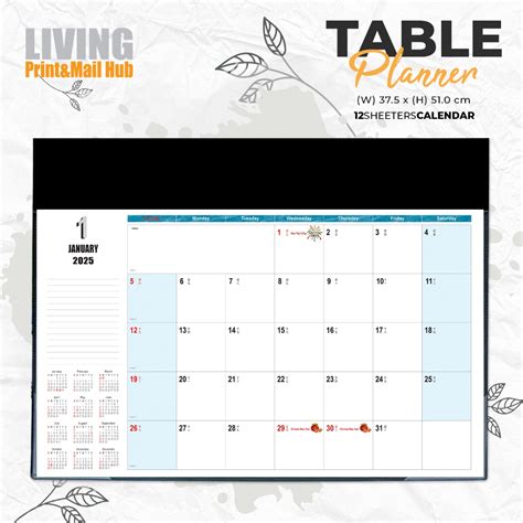 Table Planner 2025 Stp Shopee Singapore