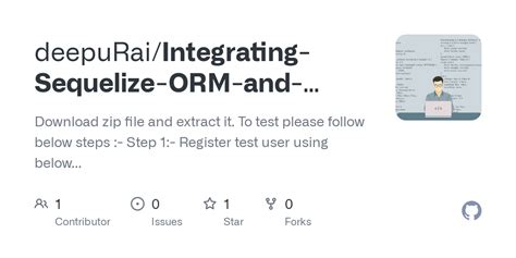 Github Deepuraiintegrating Sequelize Orm And Json Webtoken In Nodejs Download Zip File And