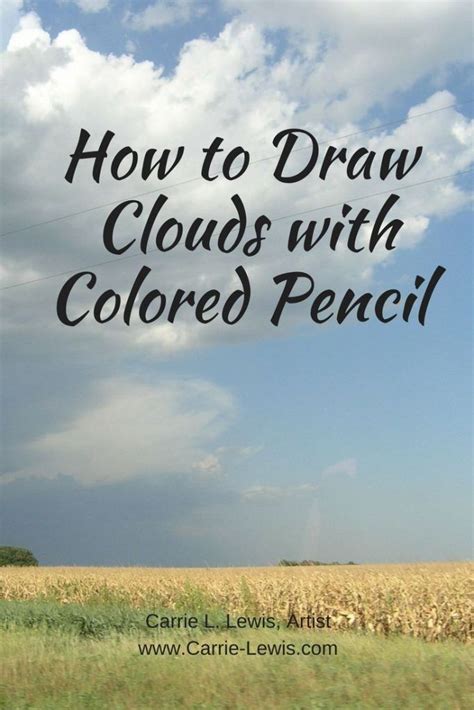 How To Draw Clouds With Colored Pencil