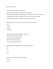 Java Programming Quiz 8 Docx Java Programming Quiz 8 1 What Does The
