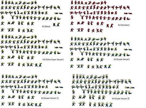Ed Lswr Sprite Sheet Ssj3 By Mugen82201 On Deviantart