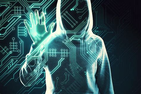 Premium Photo Hacker Using Abstract Circuit Interface Hacking And Premium Photo Hacker Using Abstract Circuit Interface Hacking And