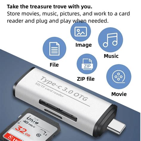ADS OTG Type C SD TF Card Reader USB Type C To USB OTG Adapter In USB Flash Drive