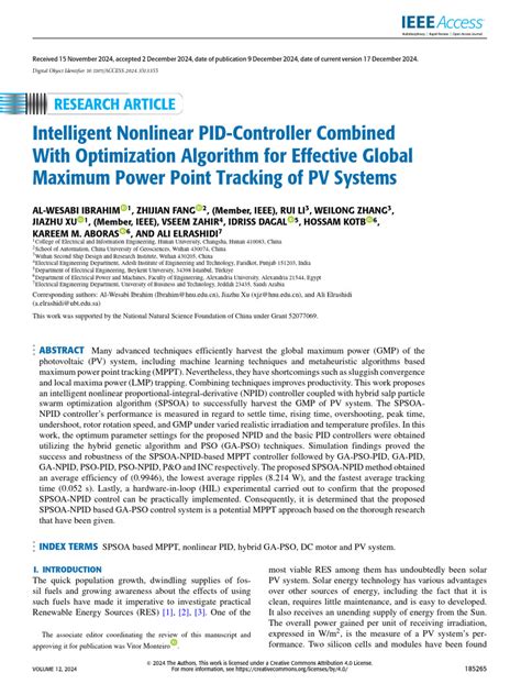intelligent nonlinear pid controller combined with optimization