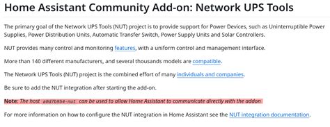 Network Ups Tools Third Party Integrations Home Assistant Community