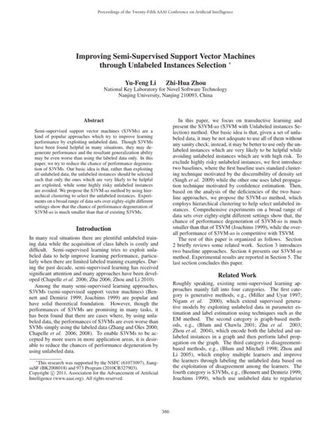 improving semi supervised support vector machines through unlabeled
