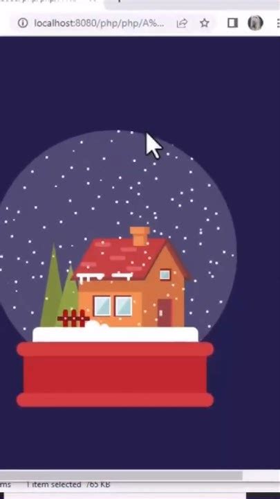Snow Falling Using Html And Css Youtube