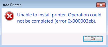 Solved Unable To Install Printer Operation Could Not Be Completed Driver Easy