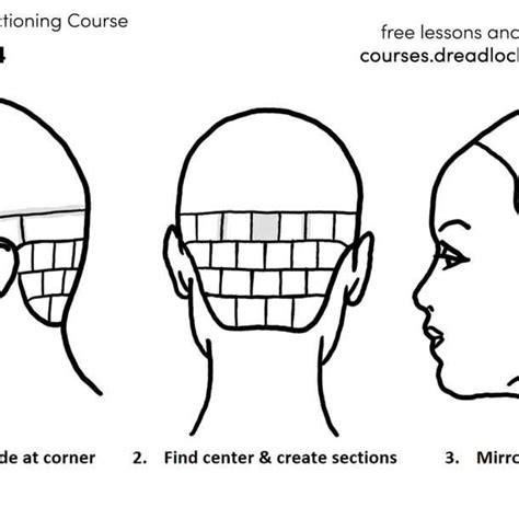 Free Dread Sectioning Courses Parting Dreadlock Sectioning Patterns