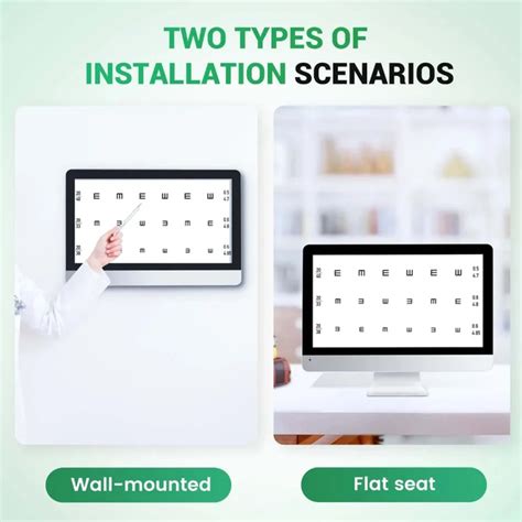 Inch LCD Digital Visual Acuity Chart Optical Testing Monitor Eye Testing Chart Optotype Display