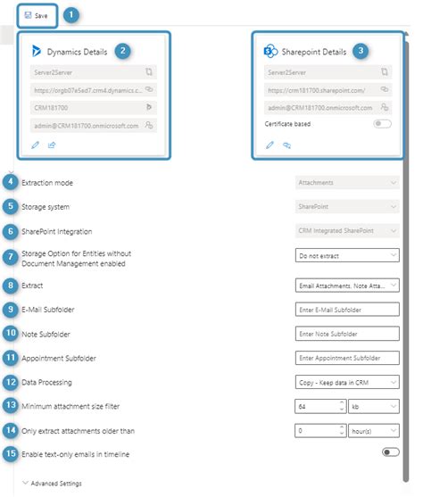 The Attachmentextractor Online Service Configuration Modern Ui