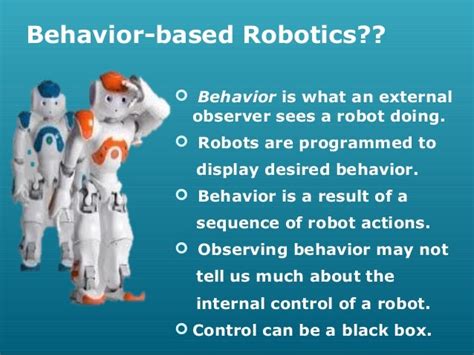 Behavior Based Robotics