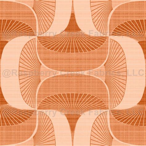 mushroom tessellation peach fuzz rust terracotta raspberry creek fabrics