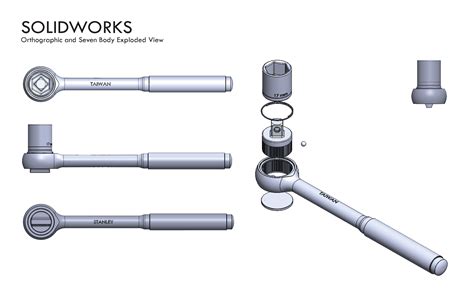 Solidworks Socket Wrench Reconstruction On Behance