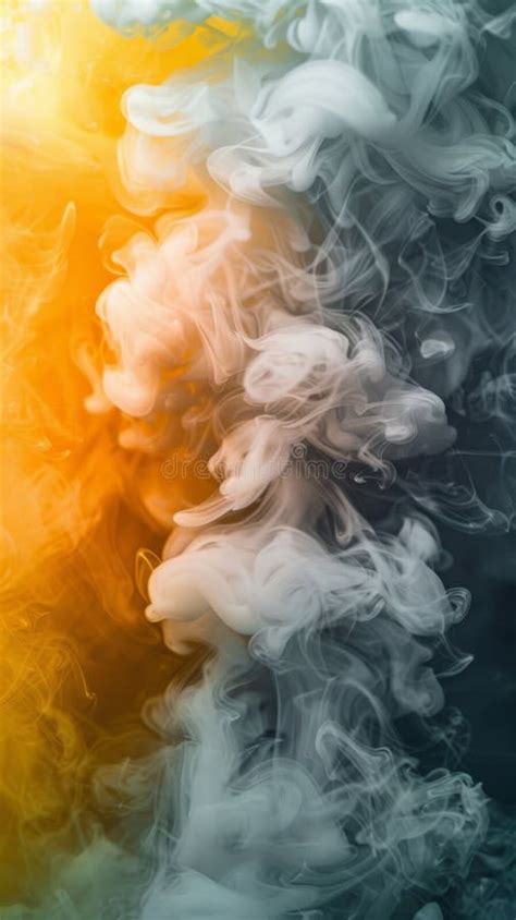 The Background Features Vibrant Abstract Orange And Gray Smoky Swirls With A Dynamic Visual