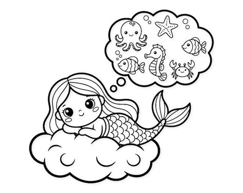 Mermaid Daydream Svg Png Schnittfertiges Digital Design Für Cricut
