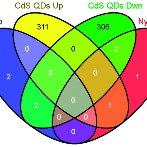 Venns Diagram Representing The Overlap Between Up And Down Regulated