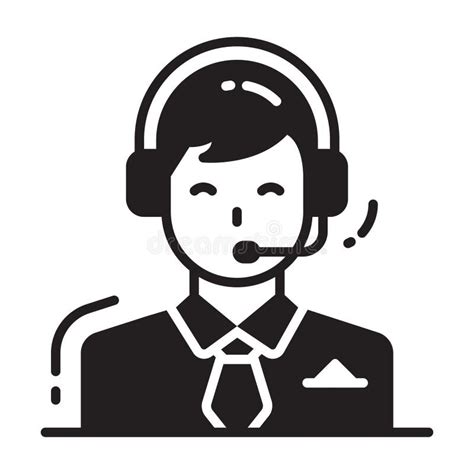 Support Icon Single Avatar Vector Illustration Stock Vector Illustration Of Customer
