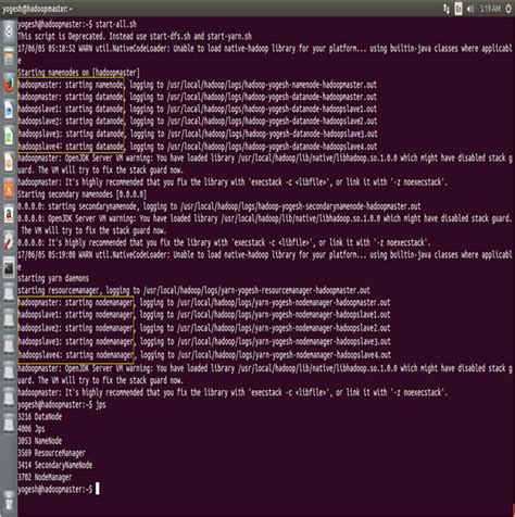 functioning daemons of master and slave nodes in cluster download