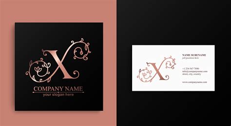 프리미엄 벡터 X 로고 몬노그램 레터링 및 명함 엘리트 회사를 브랜딩하기 위한 개인 로고 또는 사인 0명에 대한 스톡 벡터 아트 및 기타 이미지 Istock