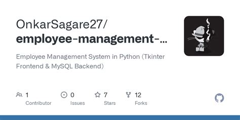 Github Onkarsagare27employee Management Mysql Employee Management