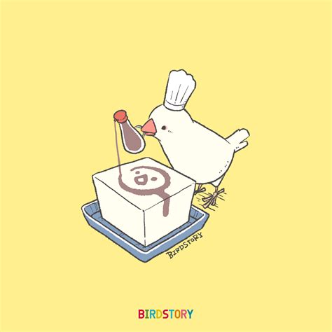 豆腐の日 10月2日のイラストBIRDSTORY